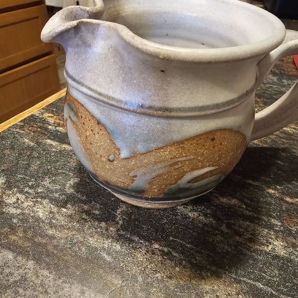 Art | Mid Century Studio Art Pottery Creamer Pitcher Artist Signed ...